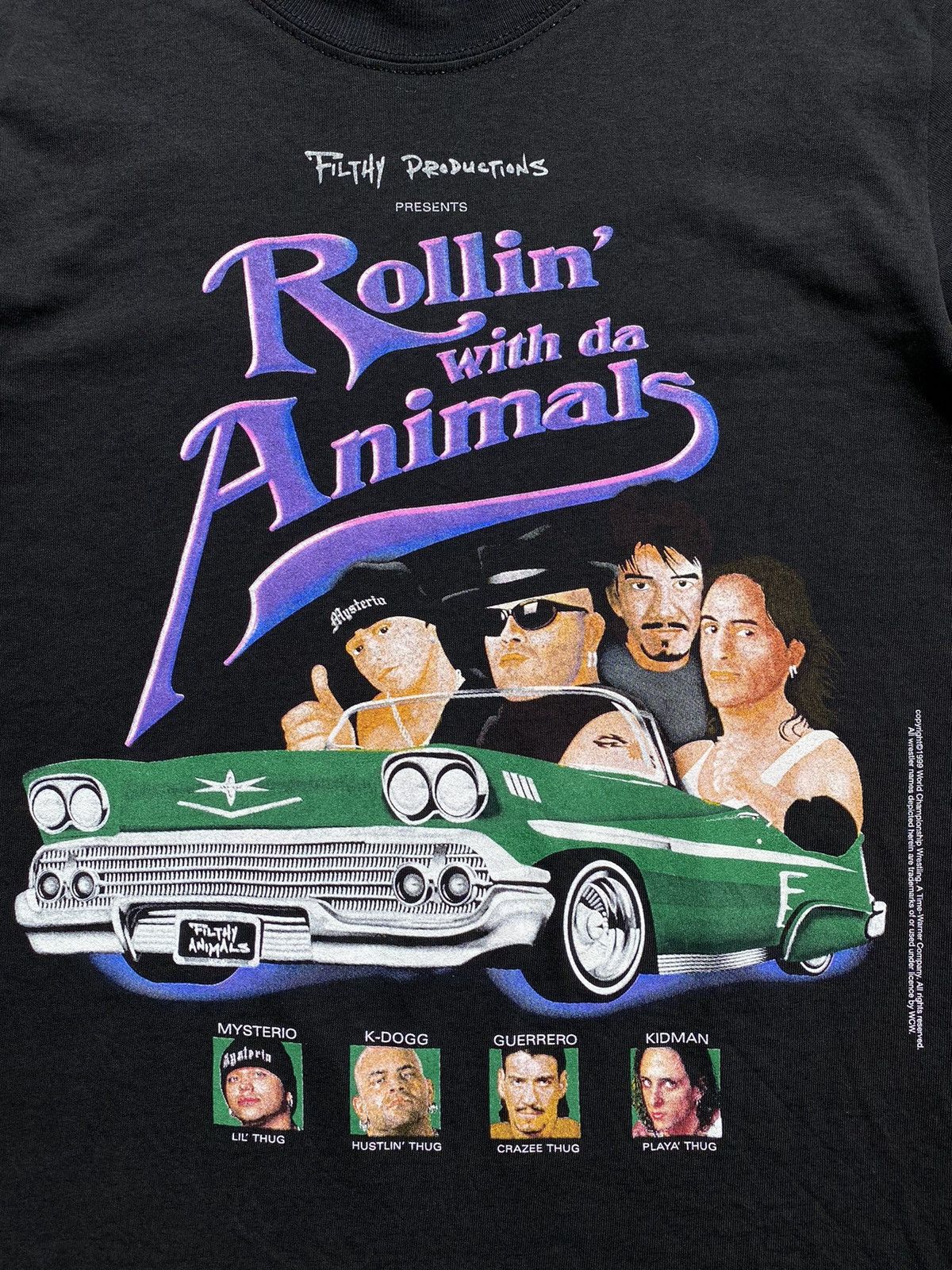 Rap Tees × Vintage × WCW/nWo 💥RARE💥Vintage 1999 Filthy Animals WCW/WWE ...