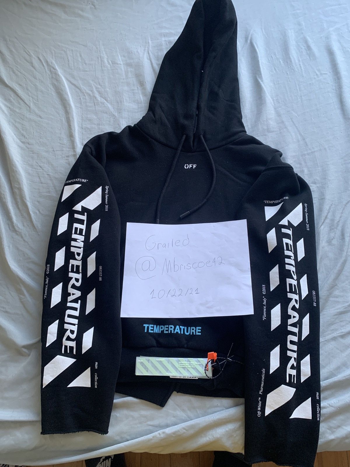 Off-White Temperature Hoodie | Grailed