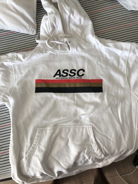 Anti Social Social Club White Type R White Hoodie | Grailed