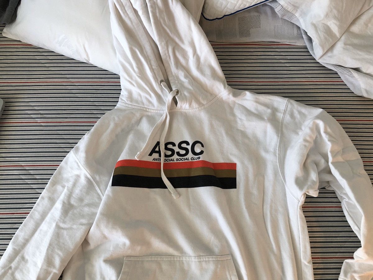 Anti Social Social Club White Type R White Hoodie | Grailed
