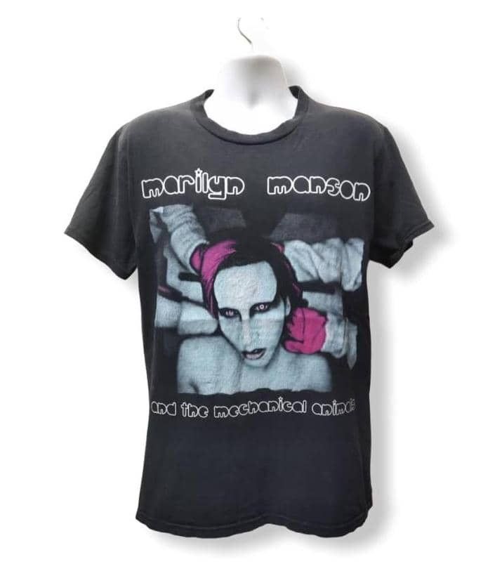 Band Tees × Vintage Rare Marilyn Manson Mechanical Animals 1998 Vintage T-Shirt | Grailed
