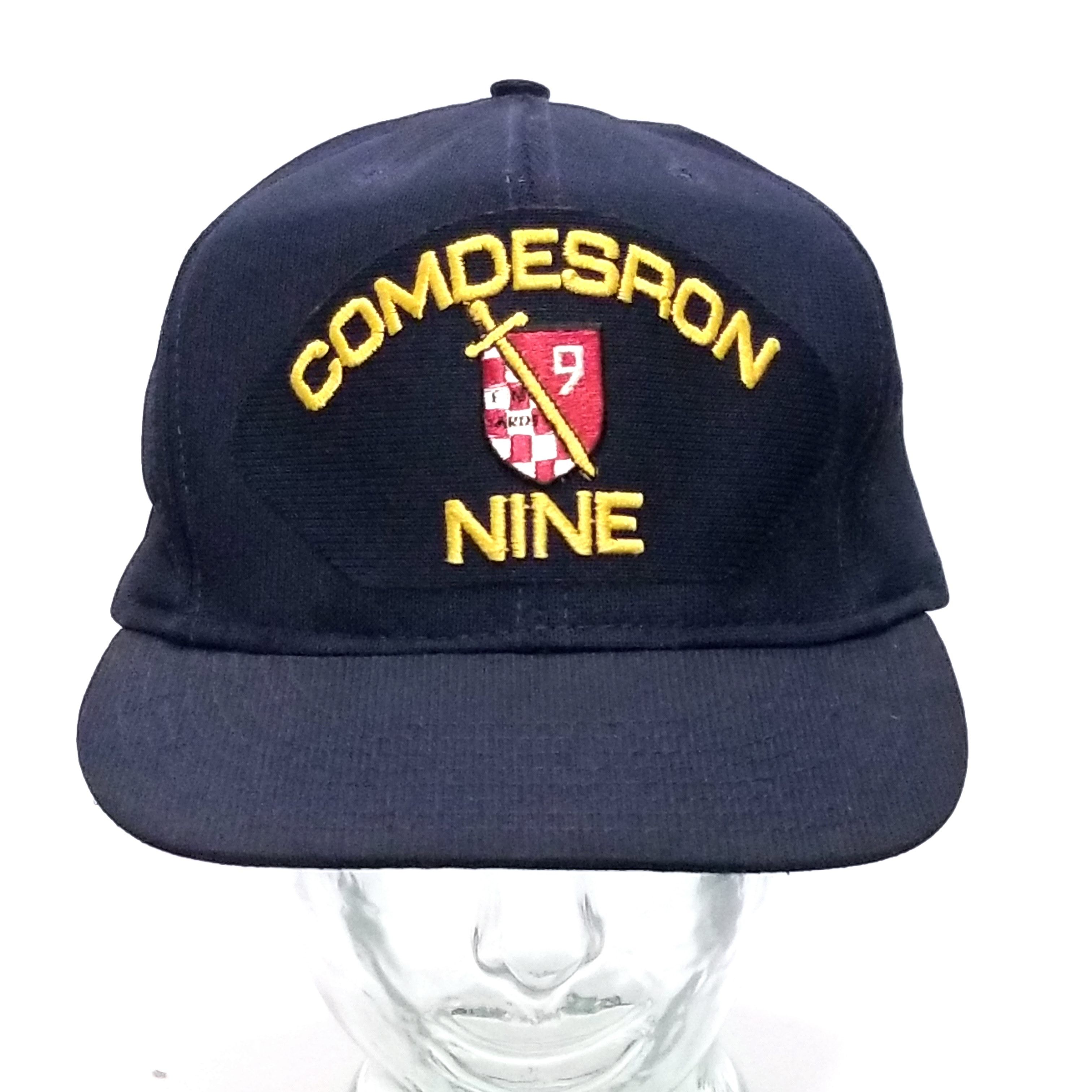 Vintage Navy US Comdesron Nine Destroyer Squadron Snapback Hat | Grailed