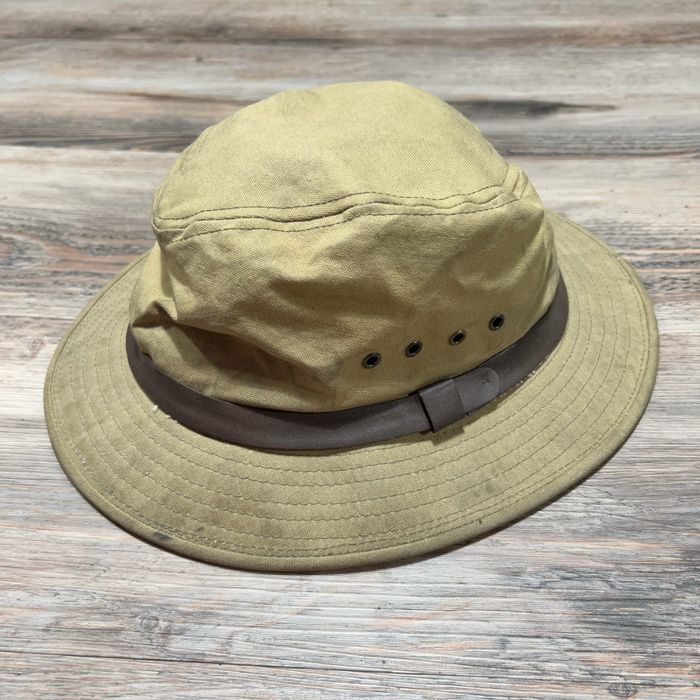 Vintage 80s Vintage FILSON Tin Cloth Waxed Canvas Bucket Hat | Grailed