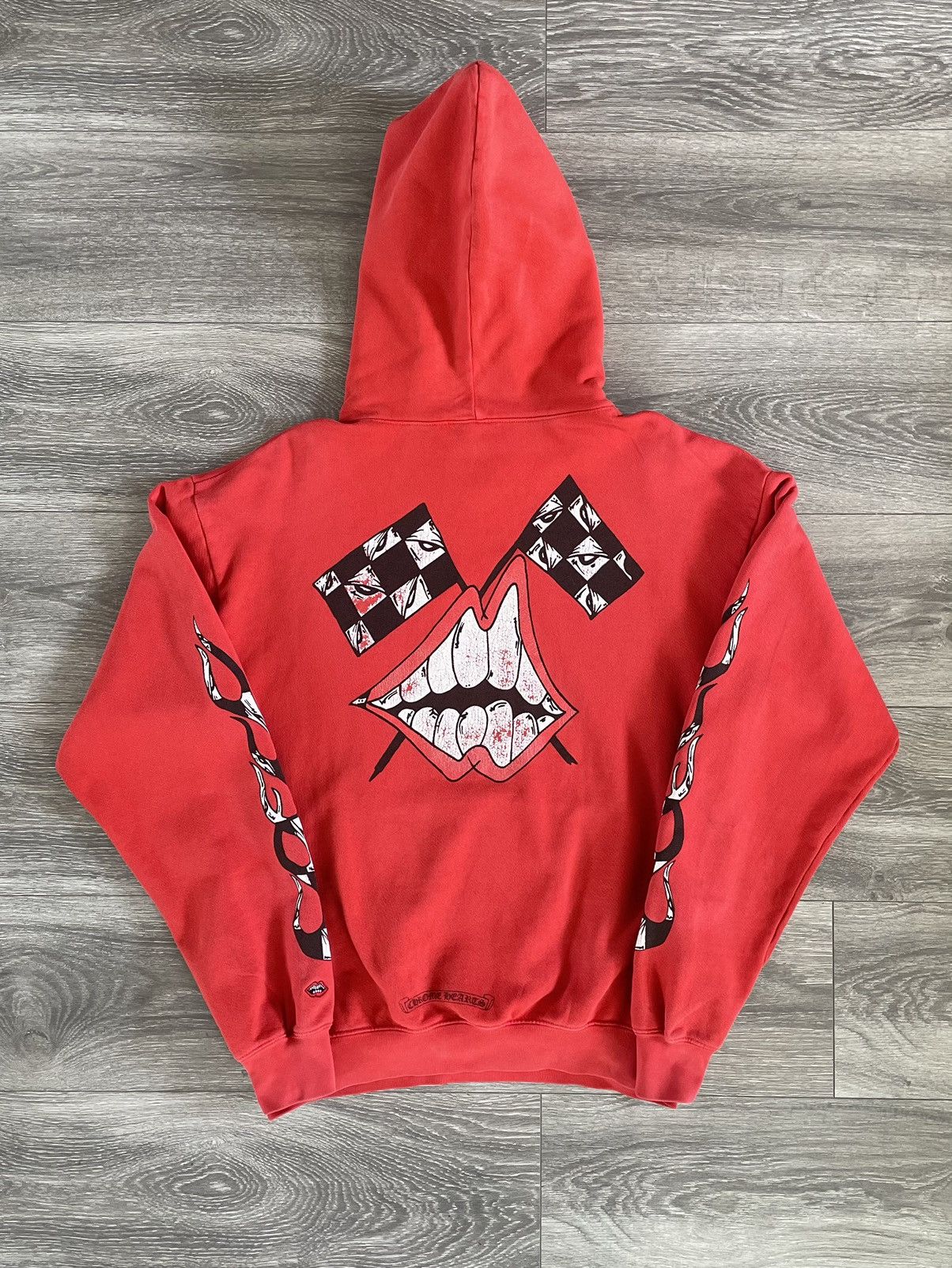 Chrome Hearts Chrome Hearts Matty Boy Red Chomper Hoodie | Grailed