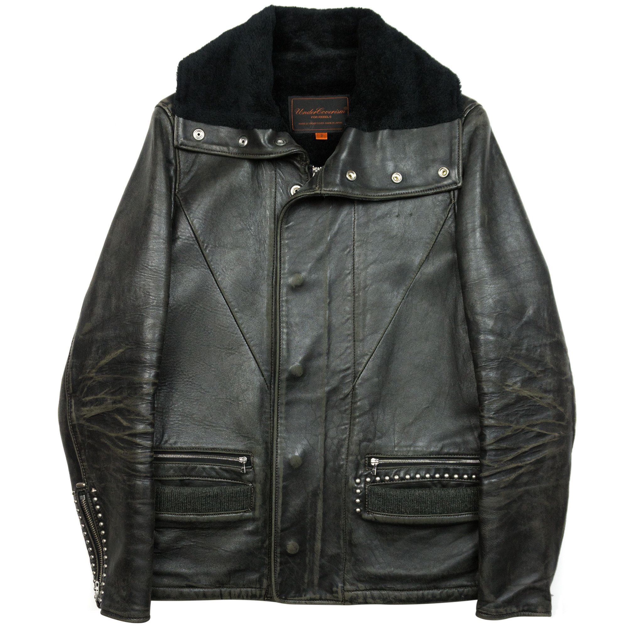Undercover Undercover AW05 Studded Leather Jacket | Grailed