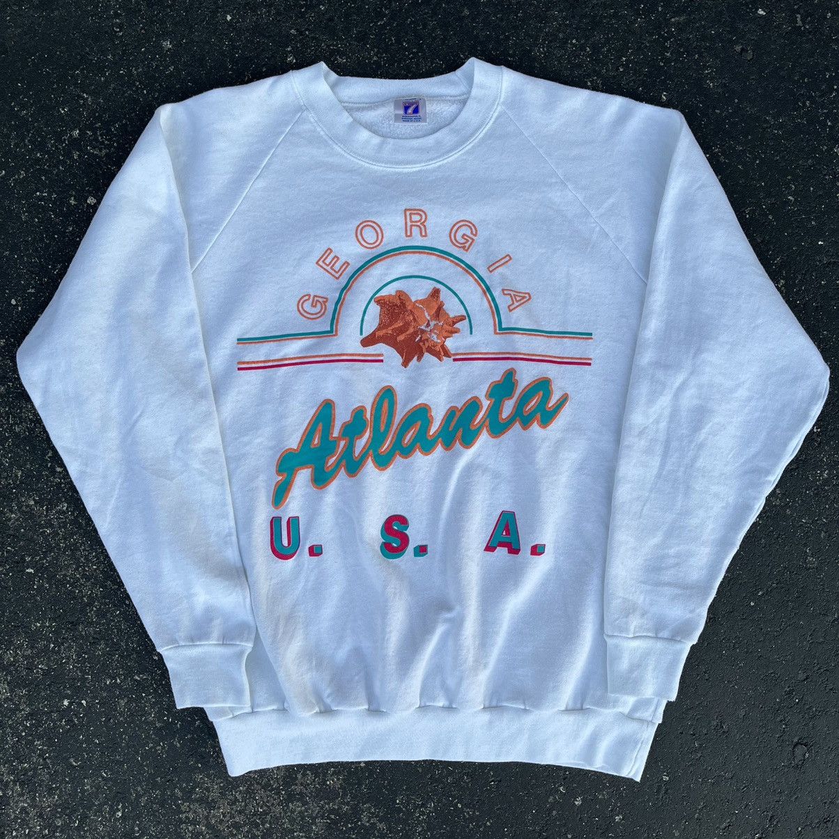 Logo 7 × Streetwear × Vintage Vintage Atlanta Crewneck Puff Print | Grailed
