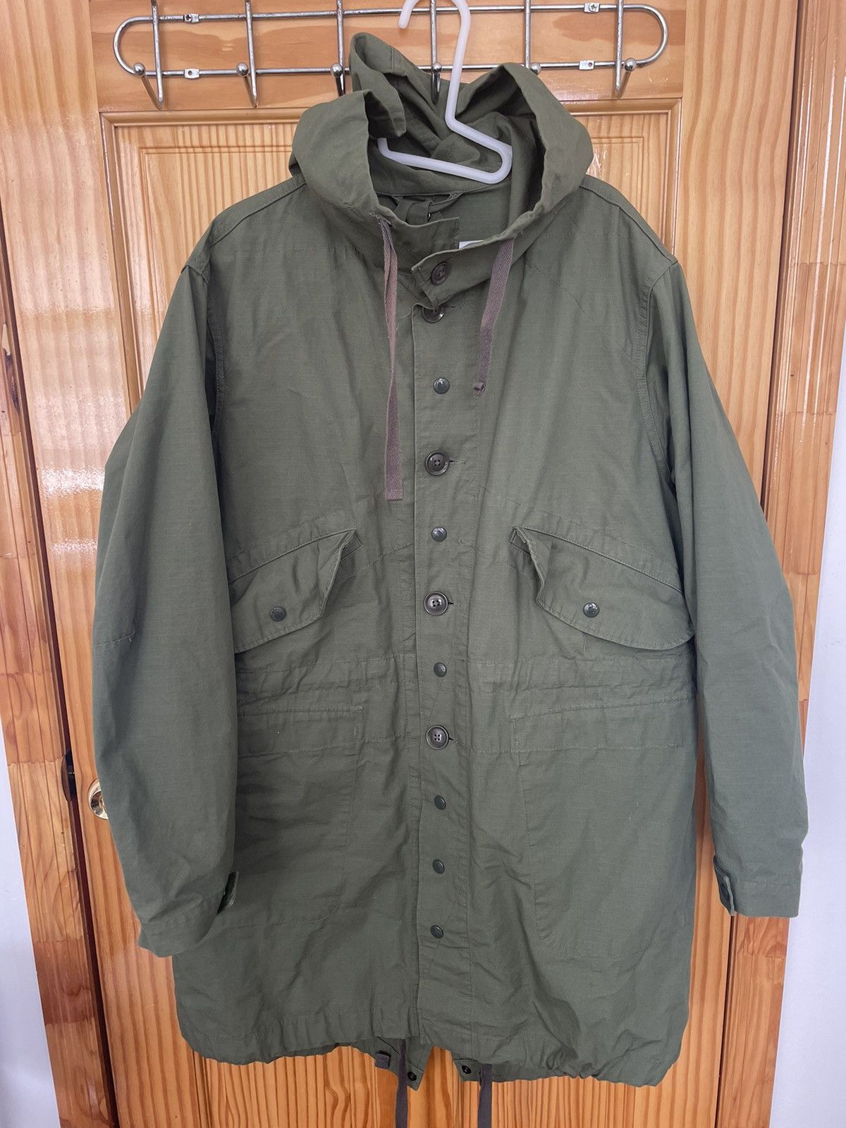 Engineered Garments Engineered Garments Highland Parka (Olive Ripstop ...