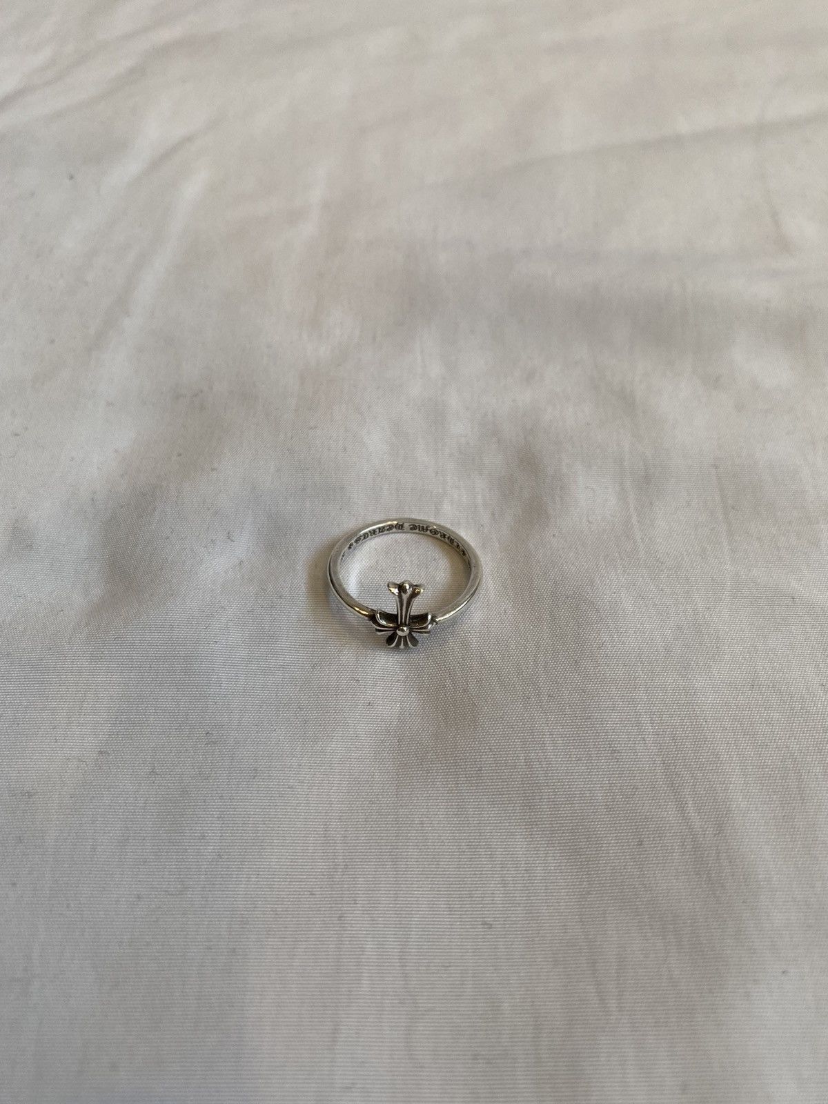 Chrome Hearts Chrome Hearts .925 Silver Mini Cross Ring | Grailed