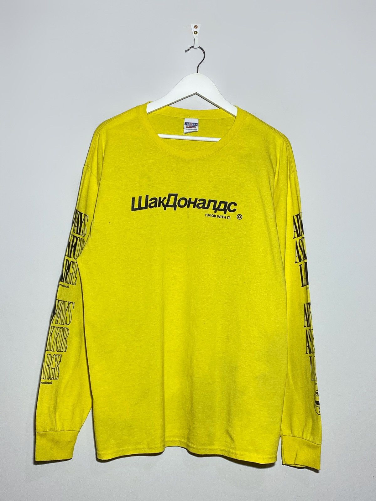 Gildan × Streetwear PewDiePie Wacdonalds Merchandise longsleeve | Grailed