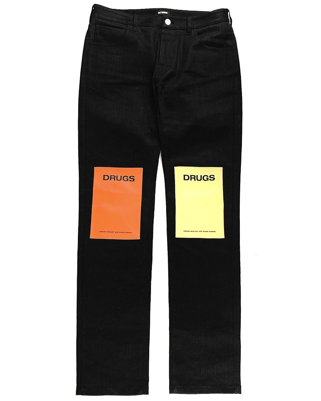 Raf Simons RAF SIMONS FW18 DRUGS PATCHES JEANS | Grailed