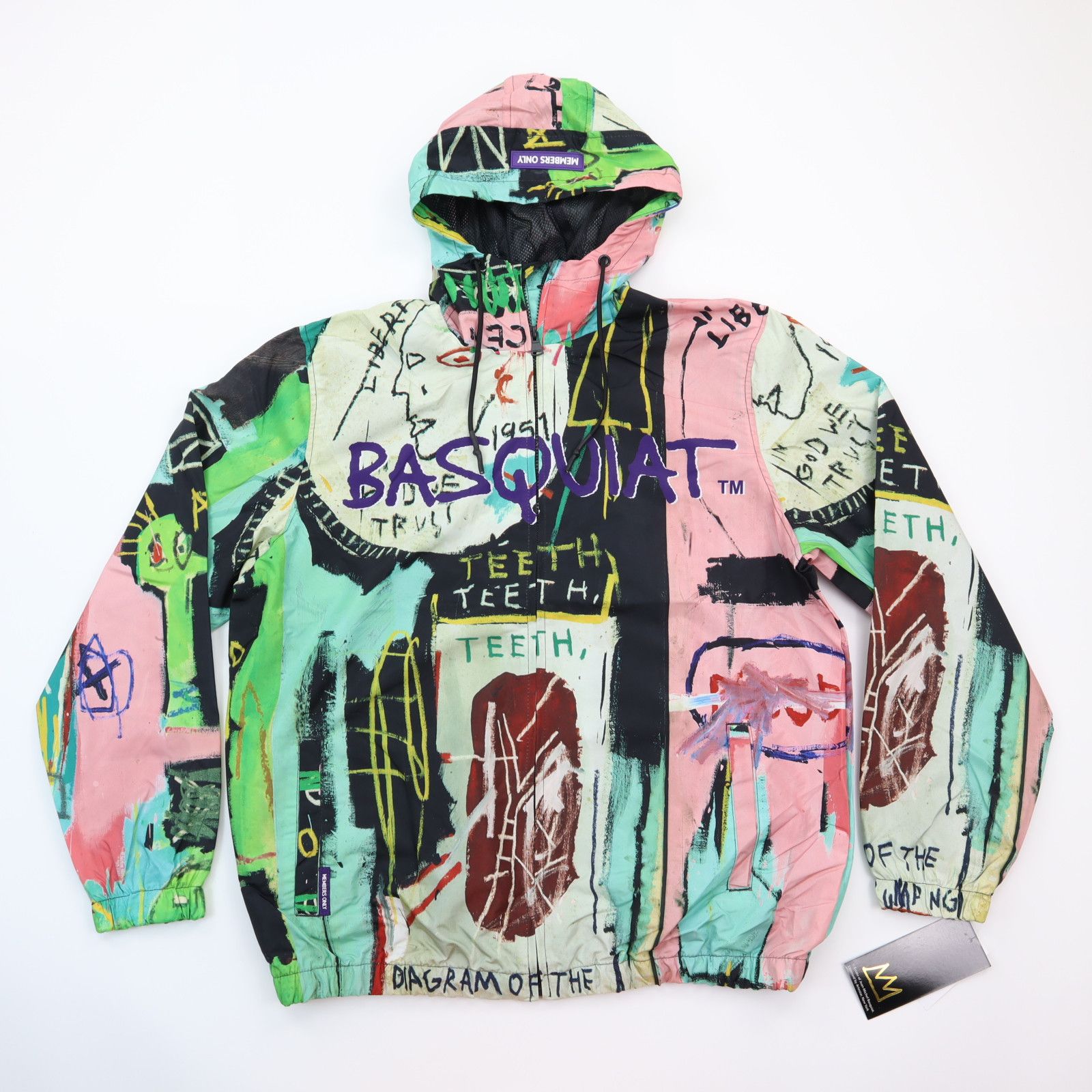 Members Only Jean-Michel Basquiat x Members Only AOP Windbreaker Jacket ...