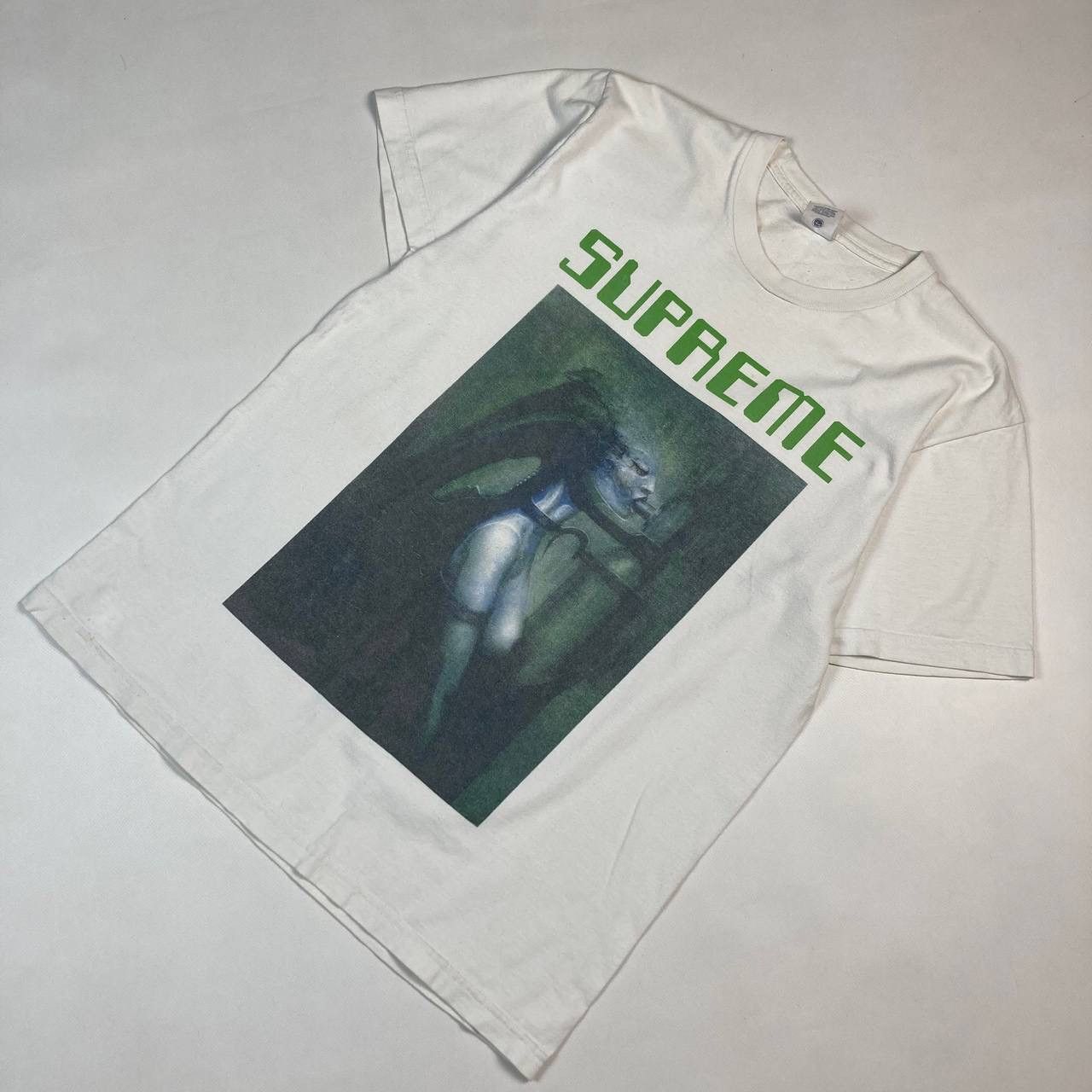 Streetwear × Supreme × Vintage SUPREME 2014 ALIEN TEE HR GIGER white ...