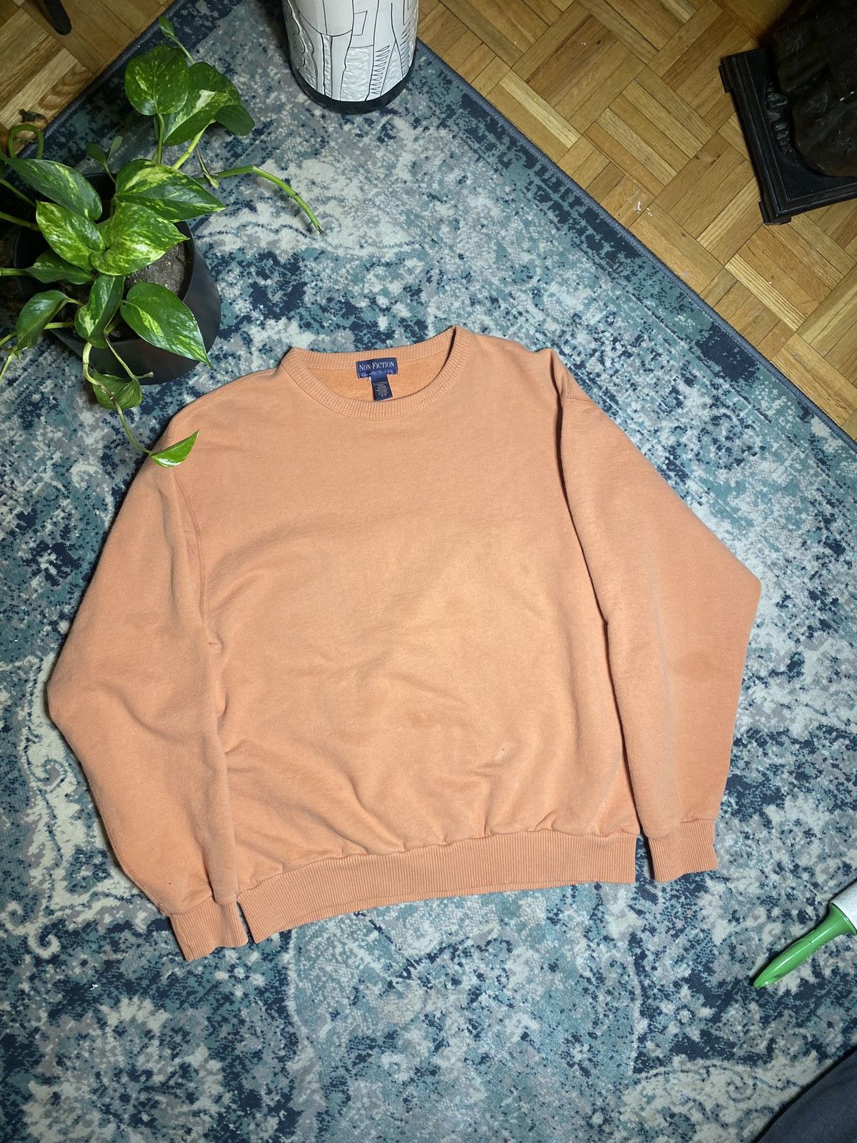 American Essentials × Streetwear × Vintage 90S VINTAGE ESSENTIAL FADED PEACH SWEATSHIRT | Grailed