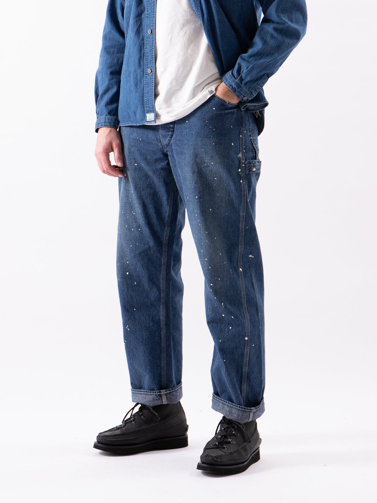 Orslow Wash Paint Splatter Denim Painter Pant | Grailed