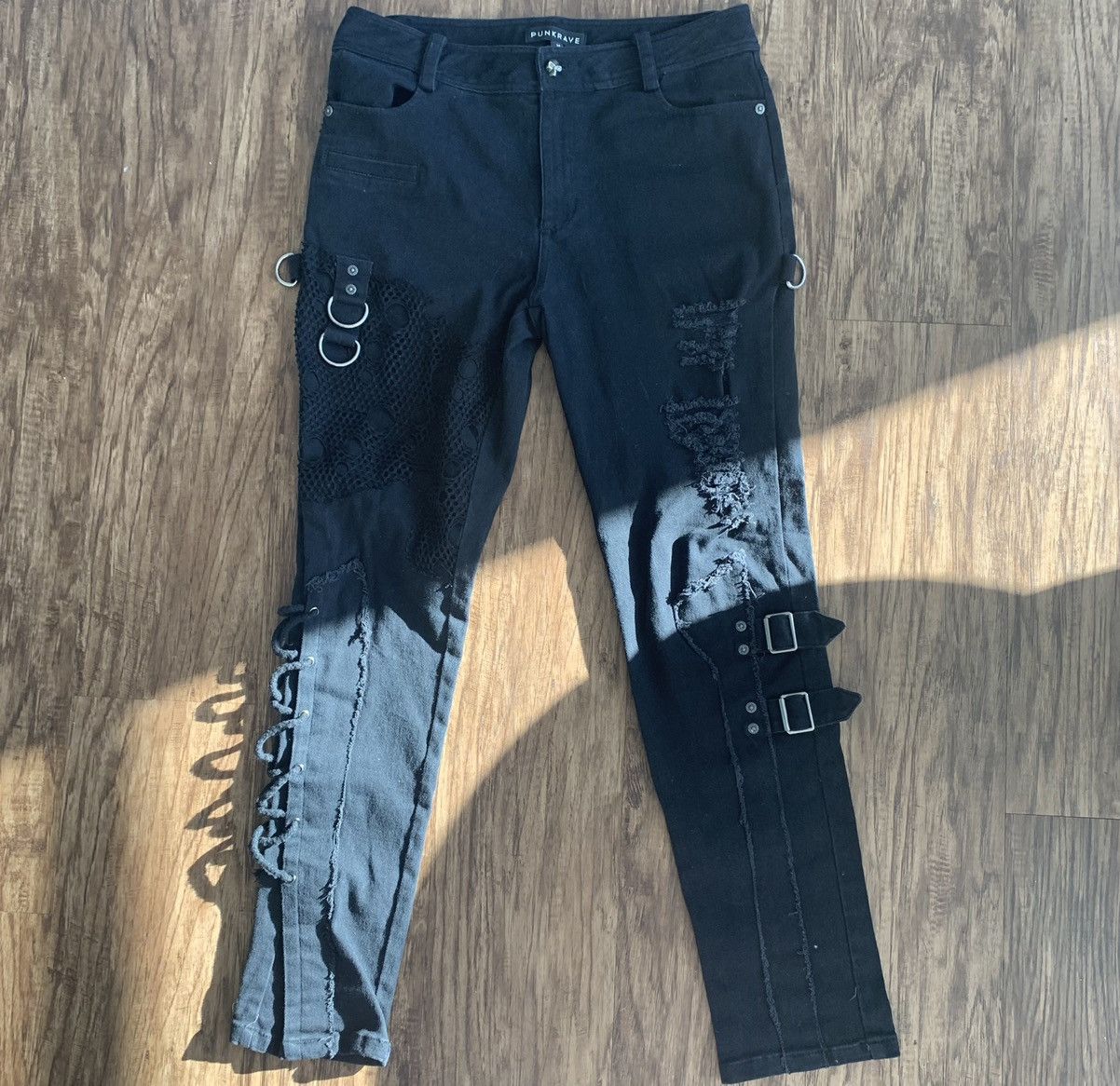 Designer Punk rave “deviant” bondage visual kei pants size: M 30/30 ...