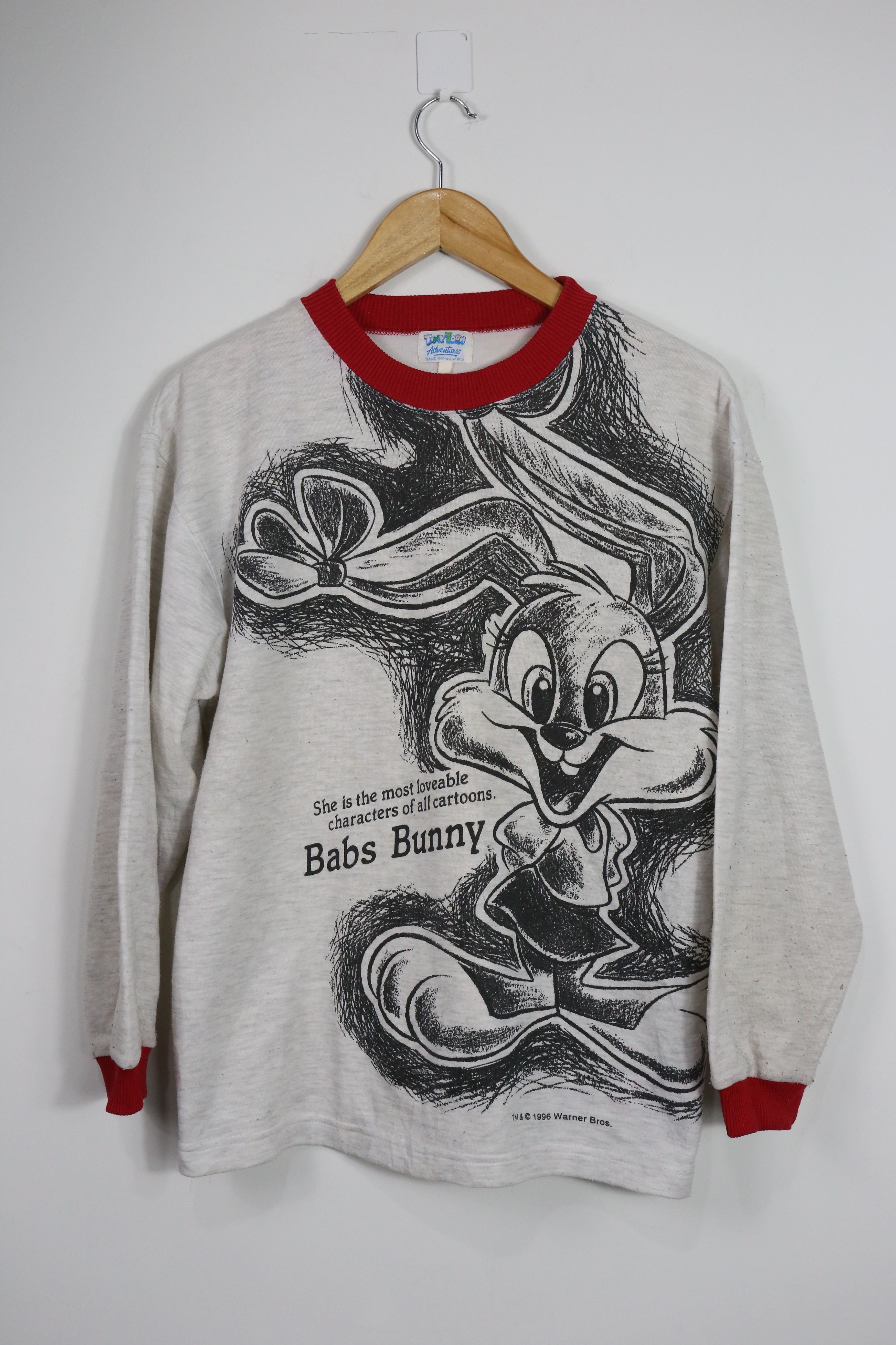 Vintage SW77 Vintage Babs Bunny 1996 Warner Bros Sweatshirts | Grailed