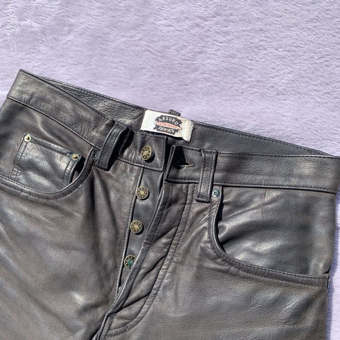 Genuine Leather Vintage Leather Pants Playboi Carti Style | Grailed