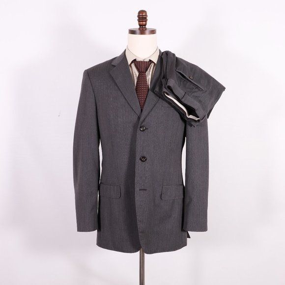 Designer Astor & Black Bespoke 40L 34 Gray Suit T685 | Grailed