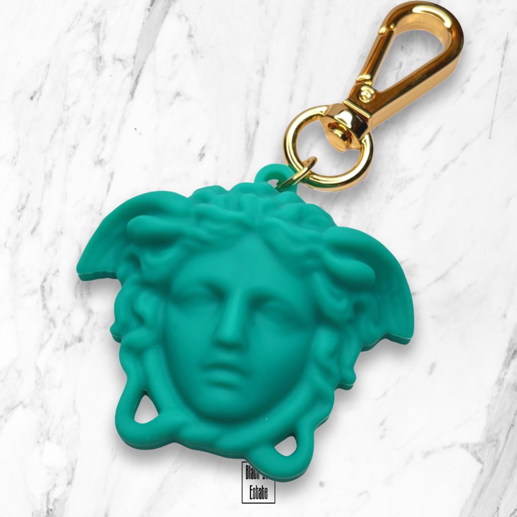 Versace *NEW* Versace La Medusa Keychain Blue | Grailed