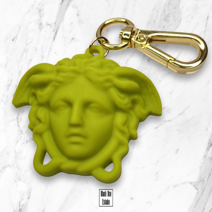 Versace *NEW* Versace La Medusa Keychain Green | Grailed