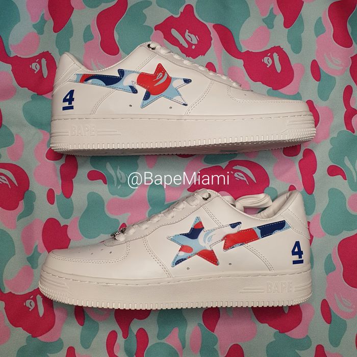 Bape Size 11 Bape 4th Anniversary Paris Store Camo BapeSta | Grailed