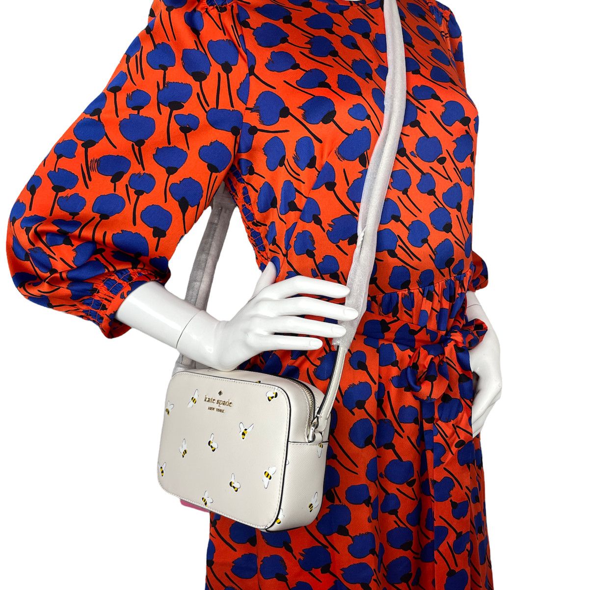 Kate Spade Kate Spade staci bee mini camera Crossbody bag parchment ...