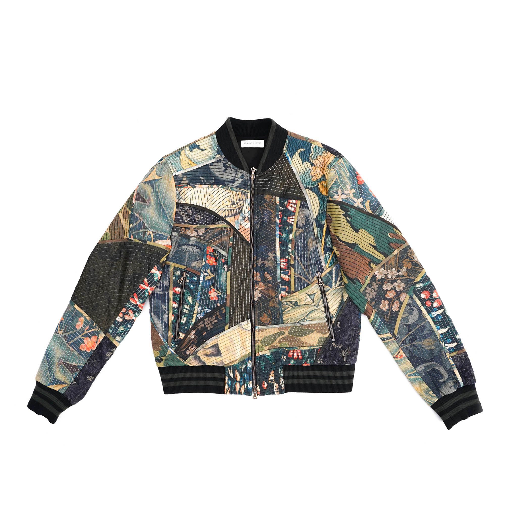 Dries Van Noten Tapestry Patchwork Runway Bomber Jacket | Grailed