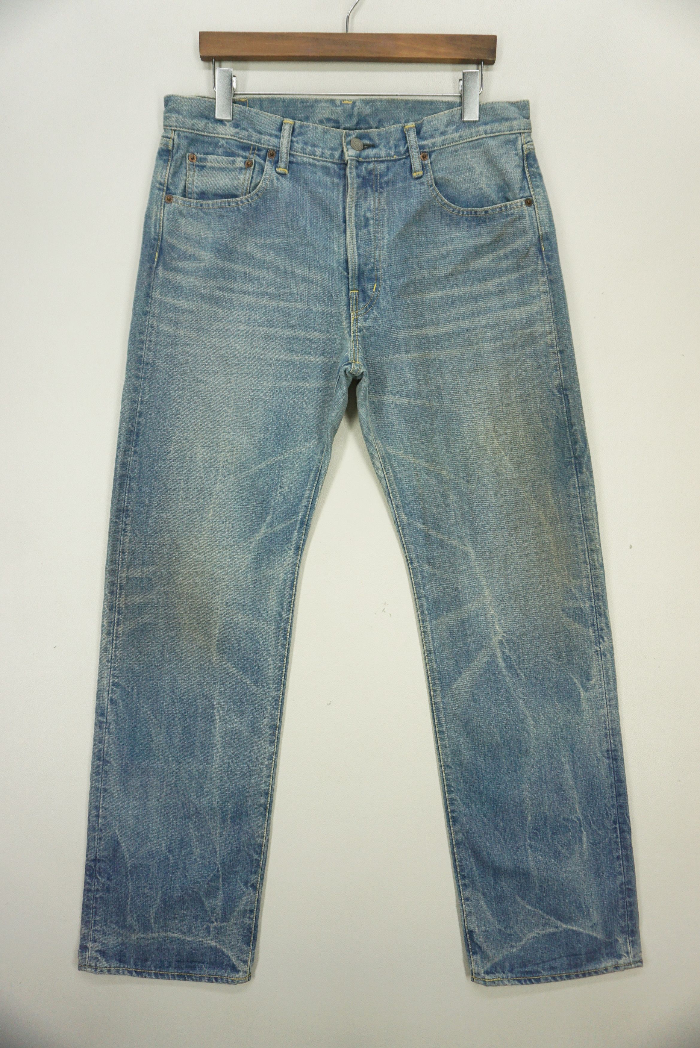 Distressed Denim × Japanese Brand × Spellbound Workwear Distressed ...