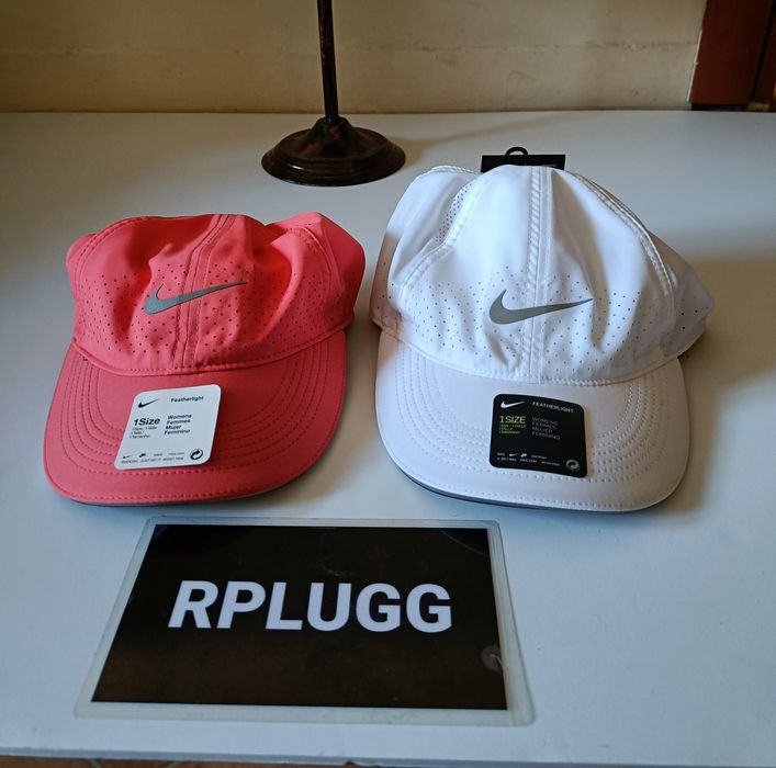 Nike Nike Featherlight Running Caps Pink White Hats | Grailed