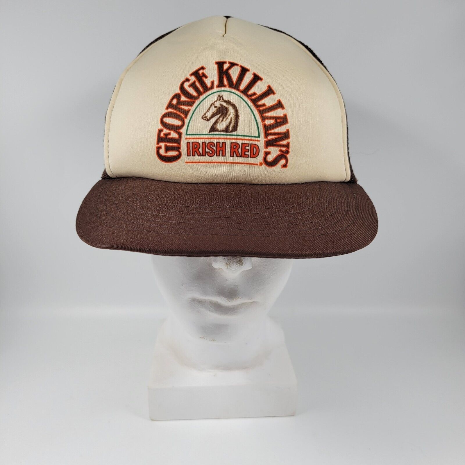 Vintage VTG George Killian's Irish Red Beer Brown Mesh Snapback Truc | Grailed