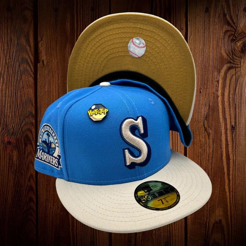 Hat Club × MLB × New Era 7 3/8 Seattle Mariners HatStop Pokemon Snorlax ...