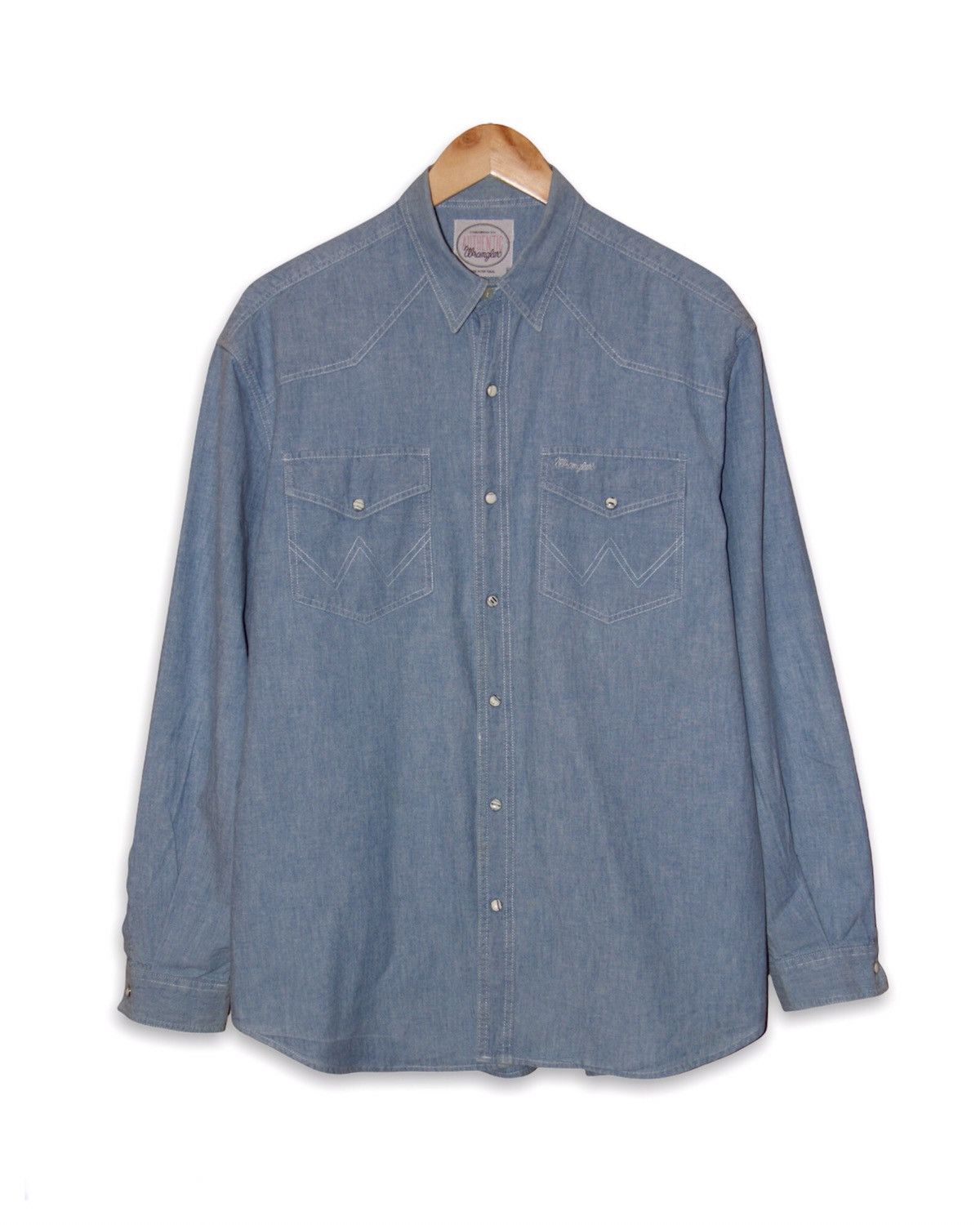 Vintage Vintage Wrangler Denim Light Mens Shirt Buttons Up | Grailed
