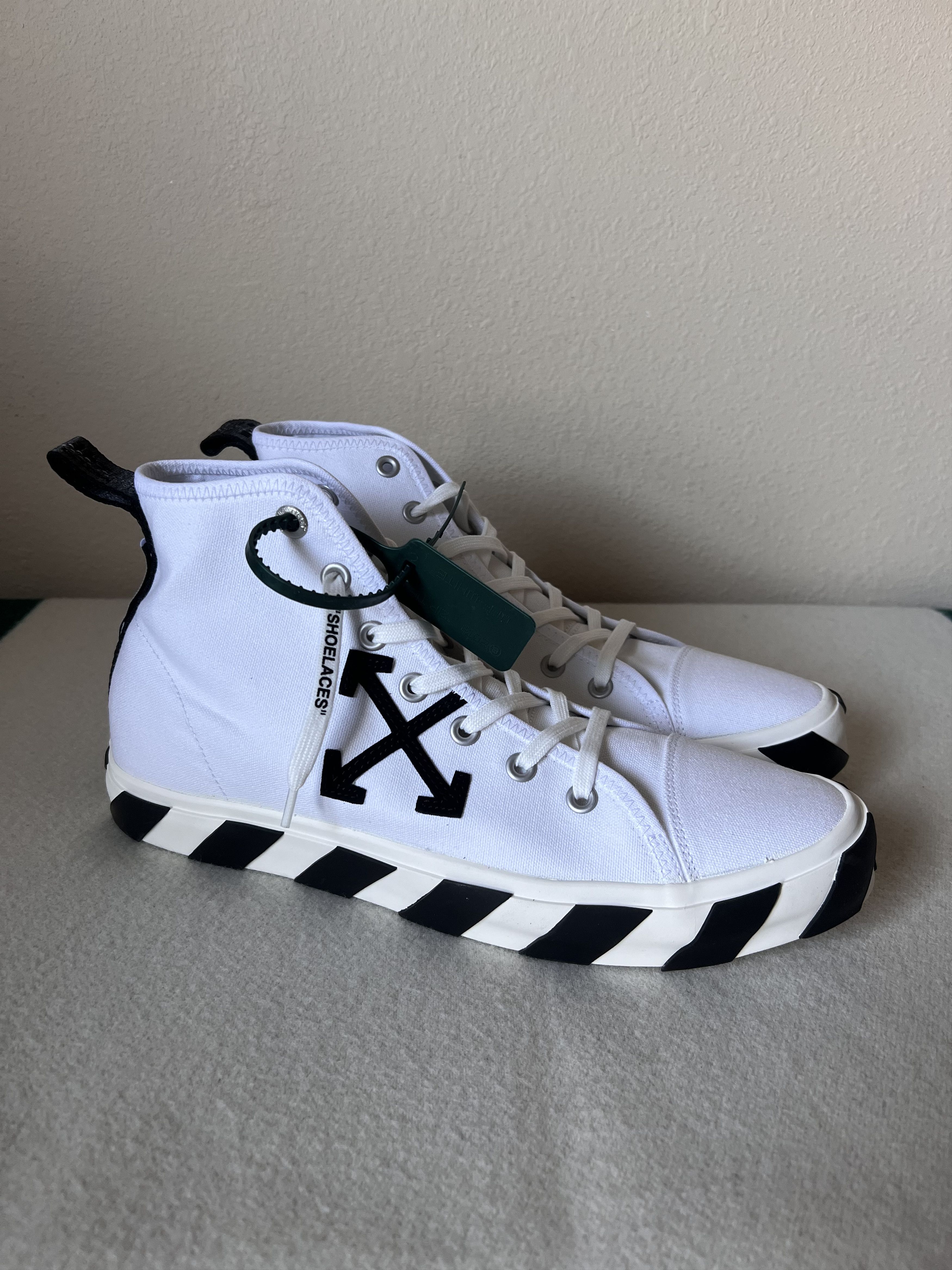 Off-White Off White Mid Top Vulc in White | Grailed