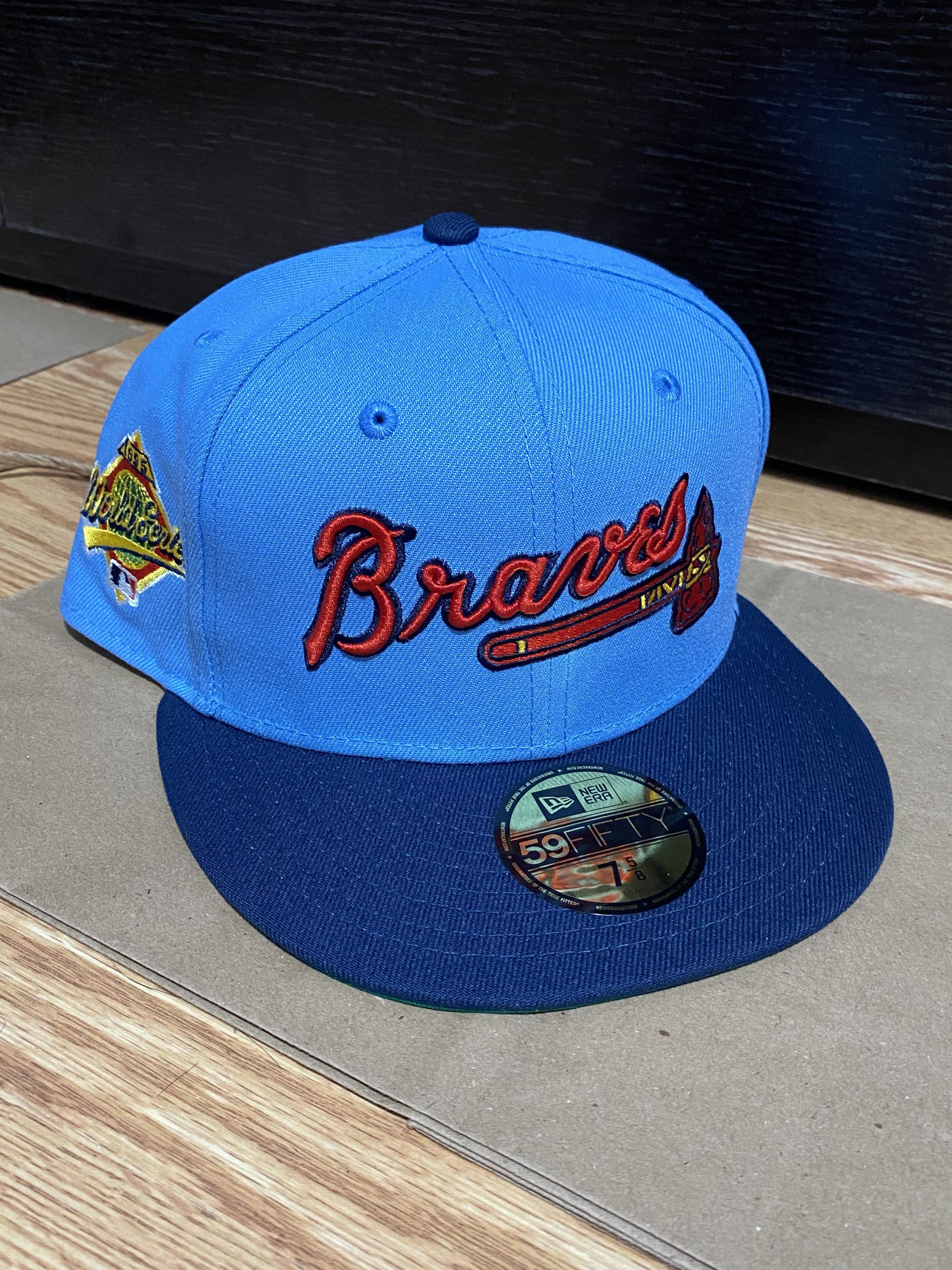 New Era Cap USA Harlem: Atlanta Braves Blue palette with script | Grailed