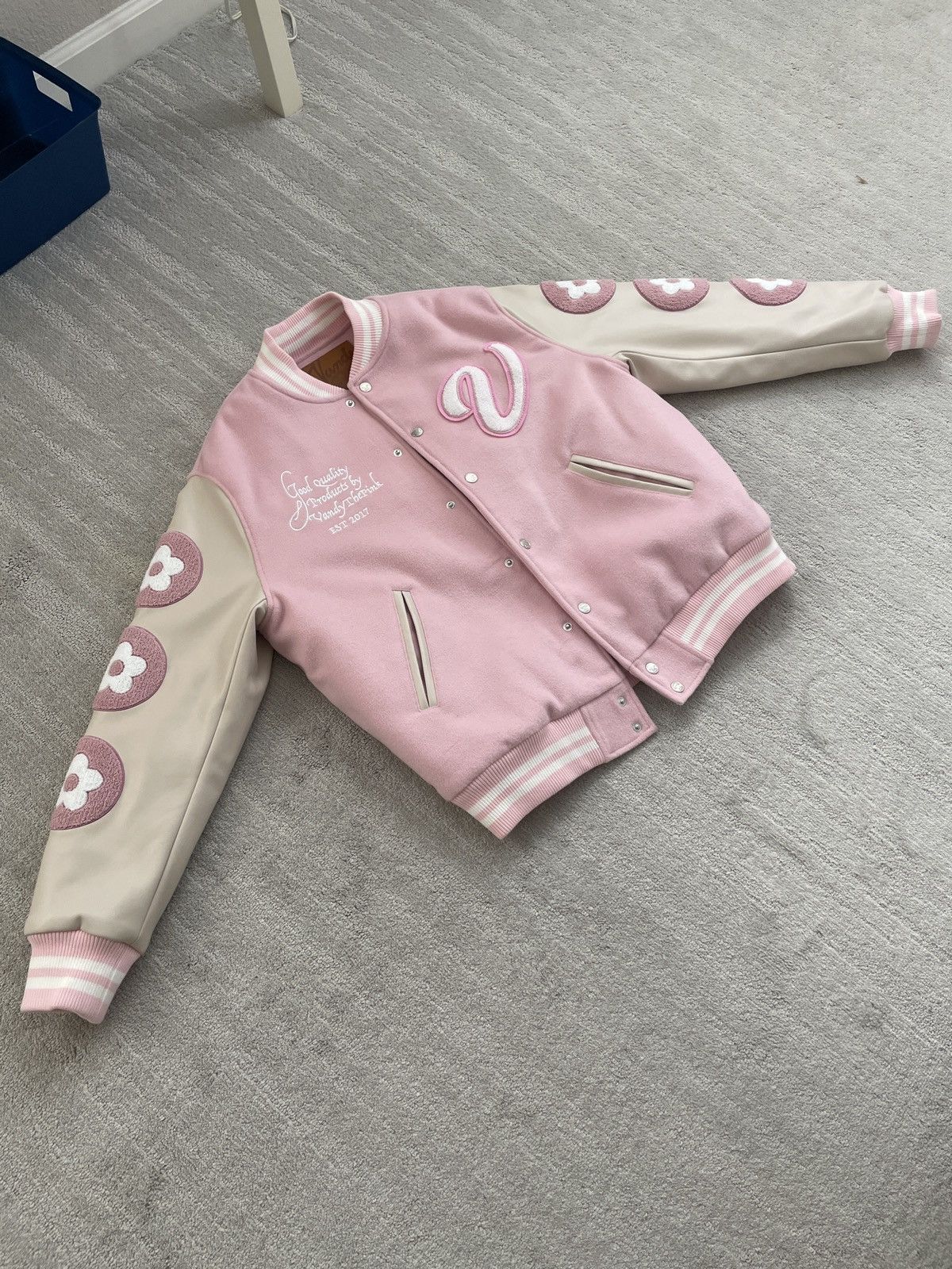 Vandy The Pink Vandy The Pink F&F Varsity Jacket ‘Rafflesia’ | Grailed