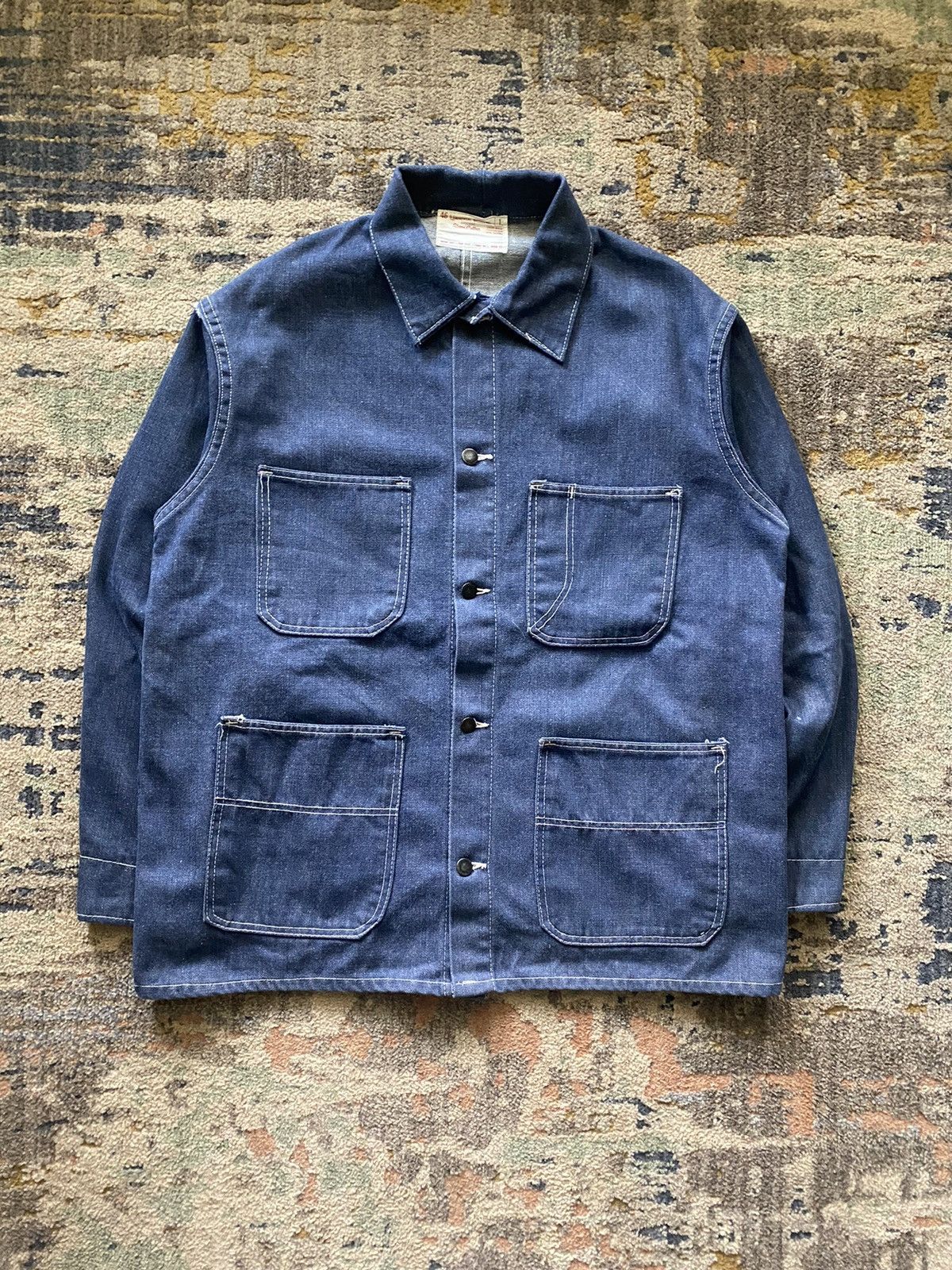 Vintage 1960’s stone cutter denim chore jacket | Grailed