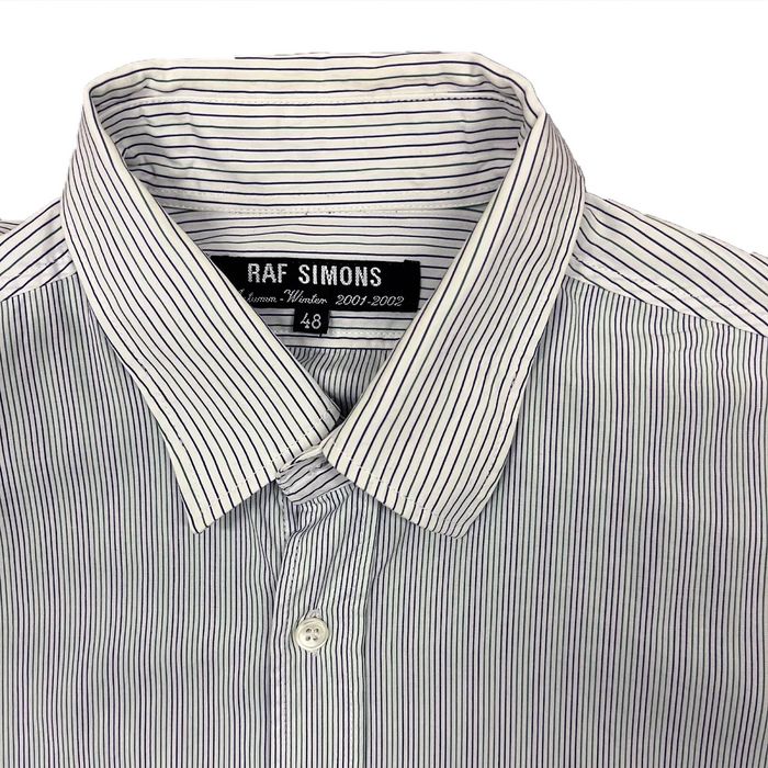 Raf Simons Raf Simons Striped Shirt AW 2001-2002 Riot Riot Riot | Grailed