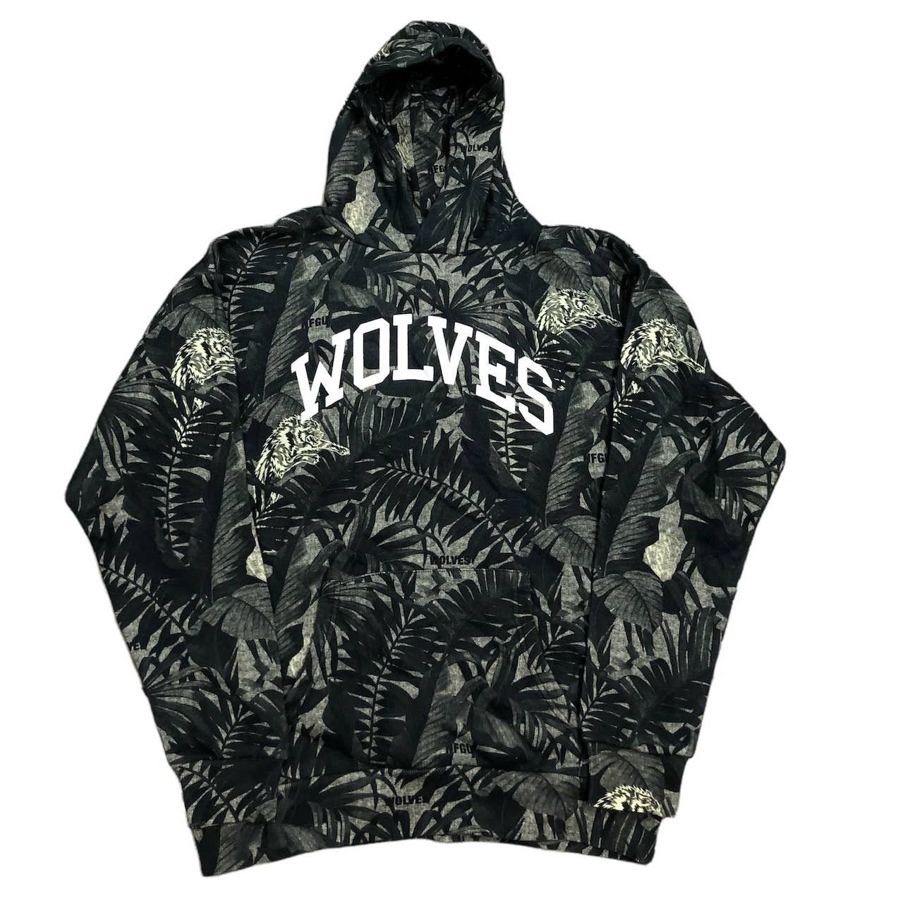 Civil Regime Darc Sport Wolves In The Wild Black Print Tropical Hoodie ...