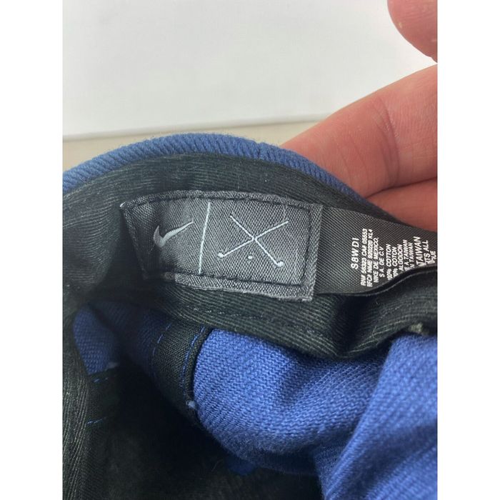 Other Nike Silver Swoosh Hat Adult Size Blue Hat Cap | Grailed