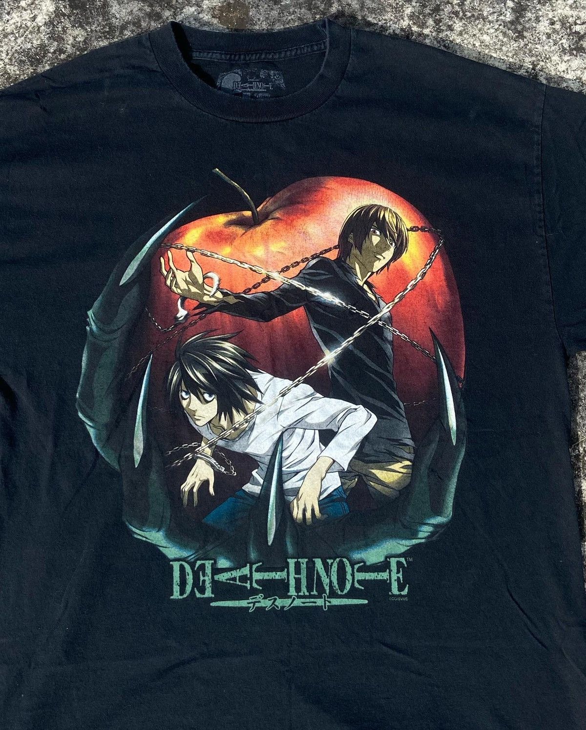 Japanese Brand × Streetwear × Vintage Death note apple rare kira&L XL ...
