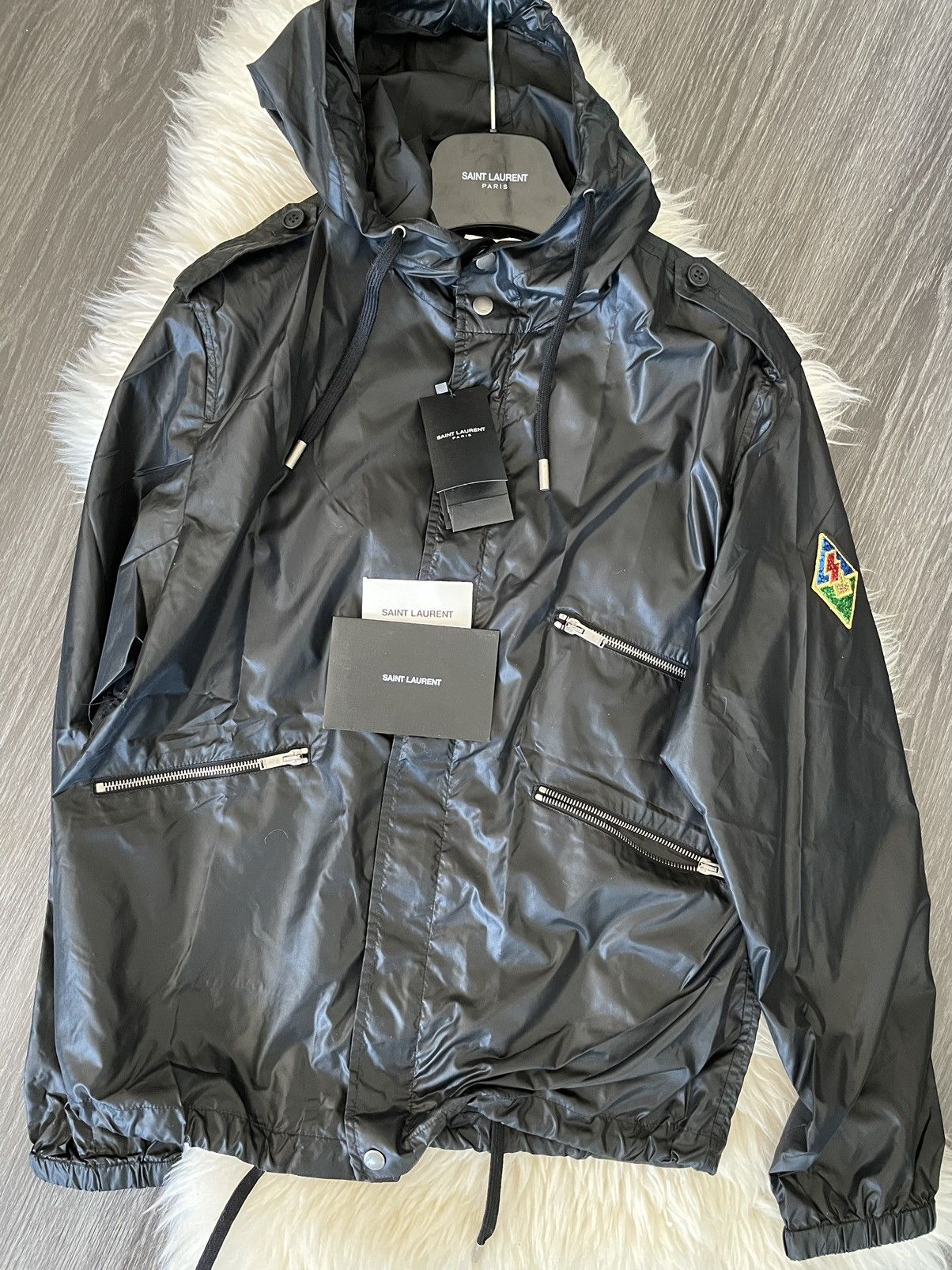 Saint Laurent Paris $2,000 Value Super Runway Lightning Bolt ...