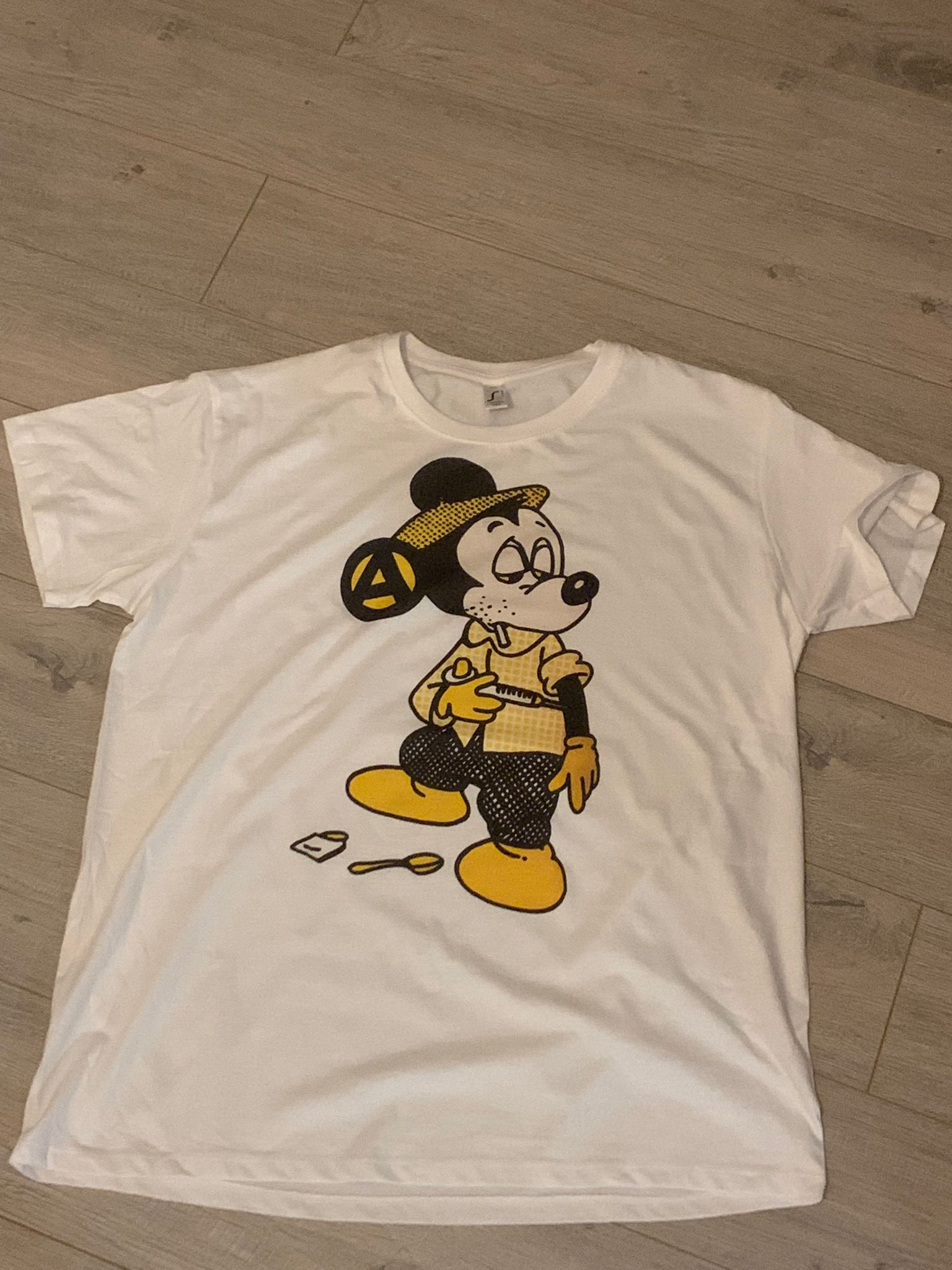 Vintage Mickey Mouse Heroin Seditionaires Reprint Tee ALL SIZES | Grailed