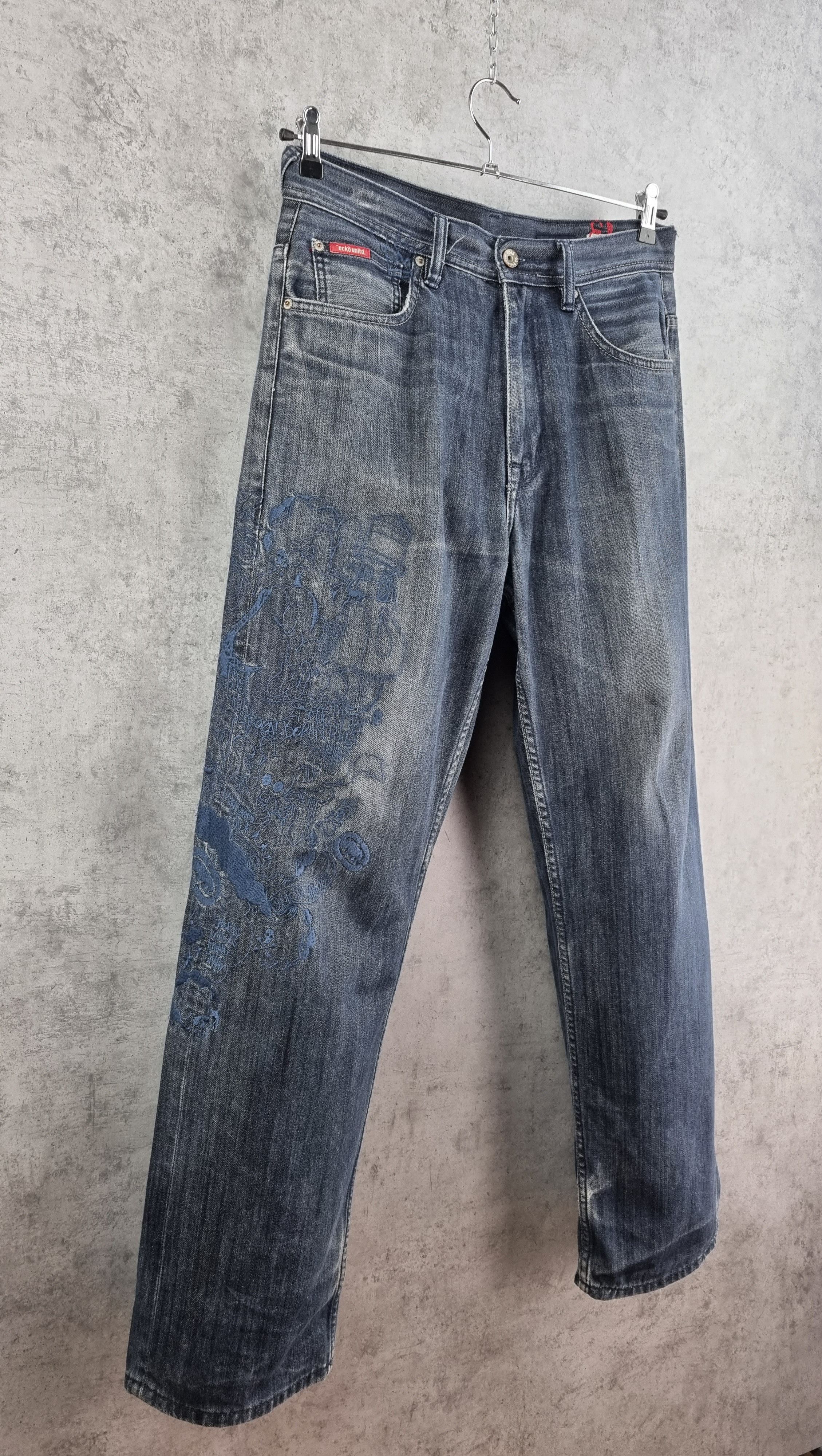 Ecko Unltd. × Jnco × Rap Tees Rare Ecko Embroidered Street Art Denim ...