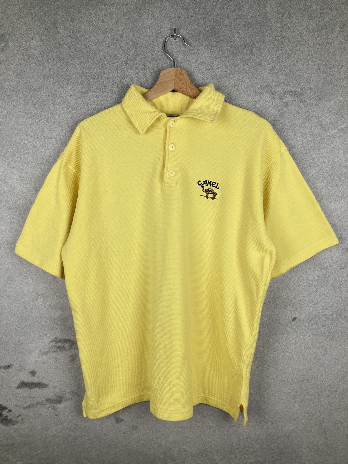 Camel × Vintage Vintage 90s Camel Polo Yellow Retro | Grailed