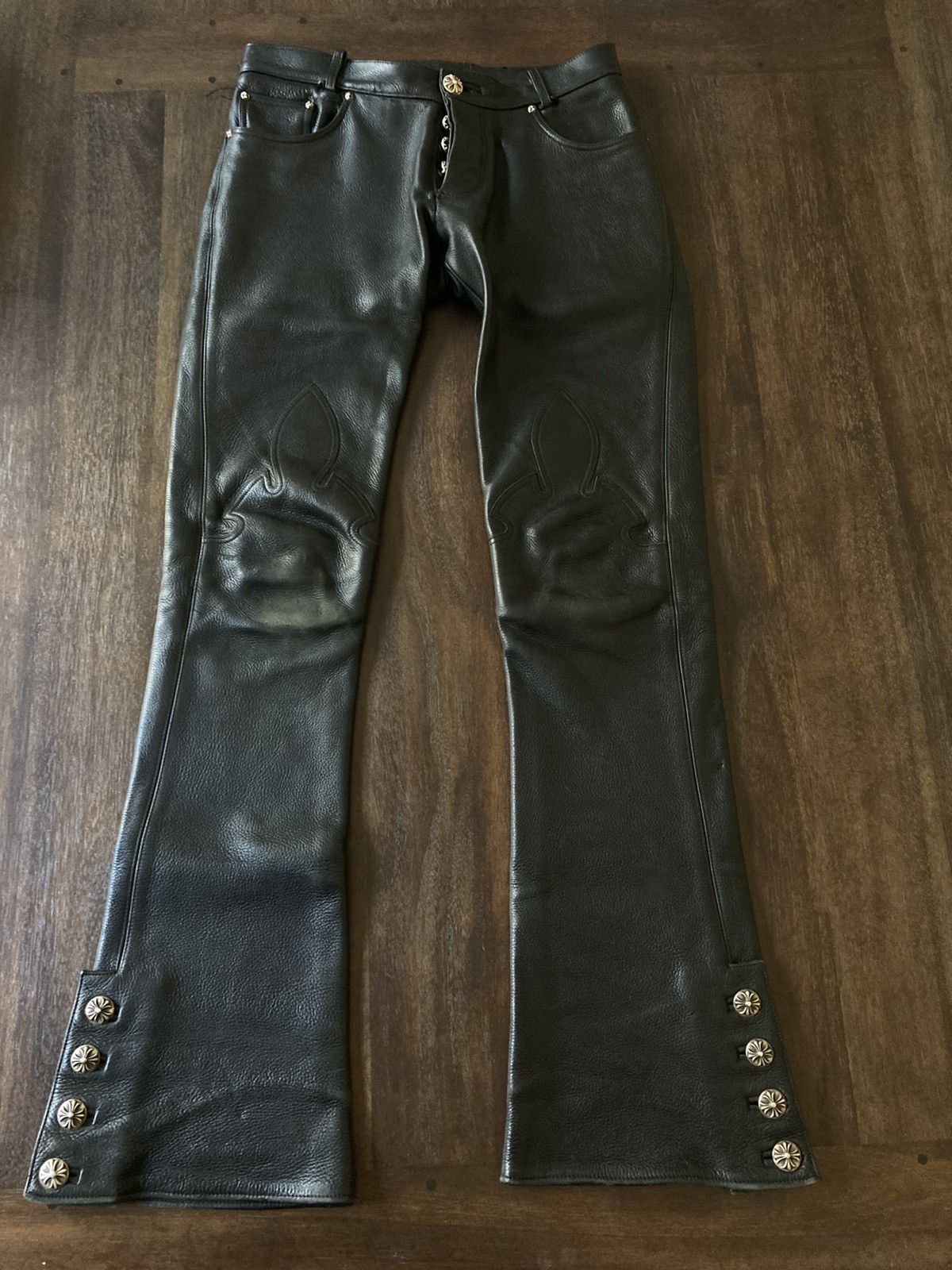 Chrome Hearts Richard Stark Chrome Hearts Leather Pants | Grailed
