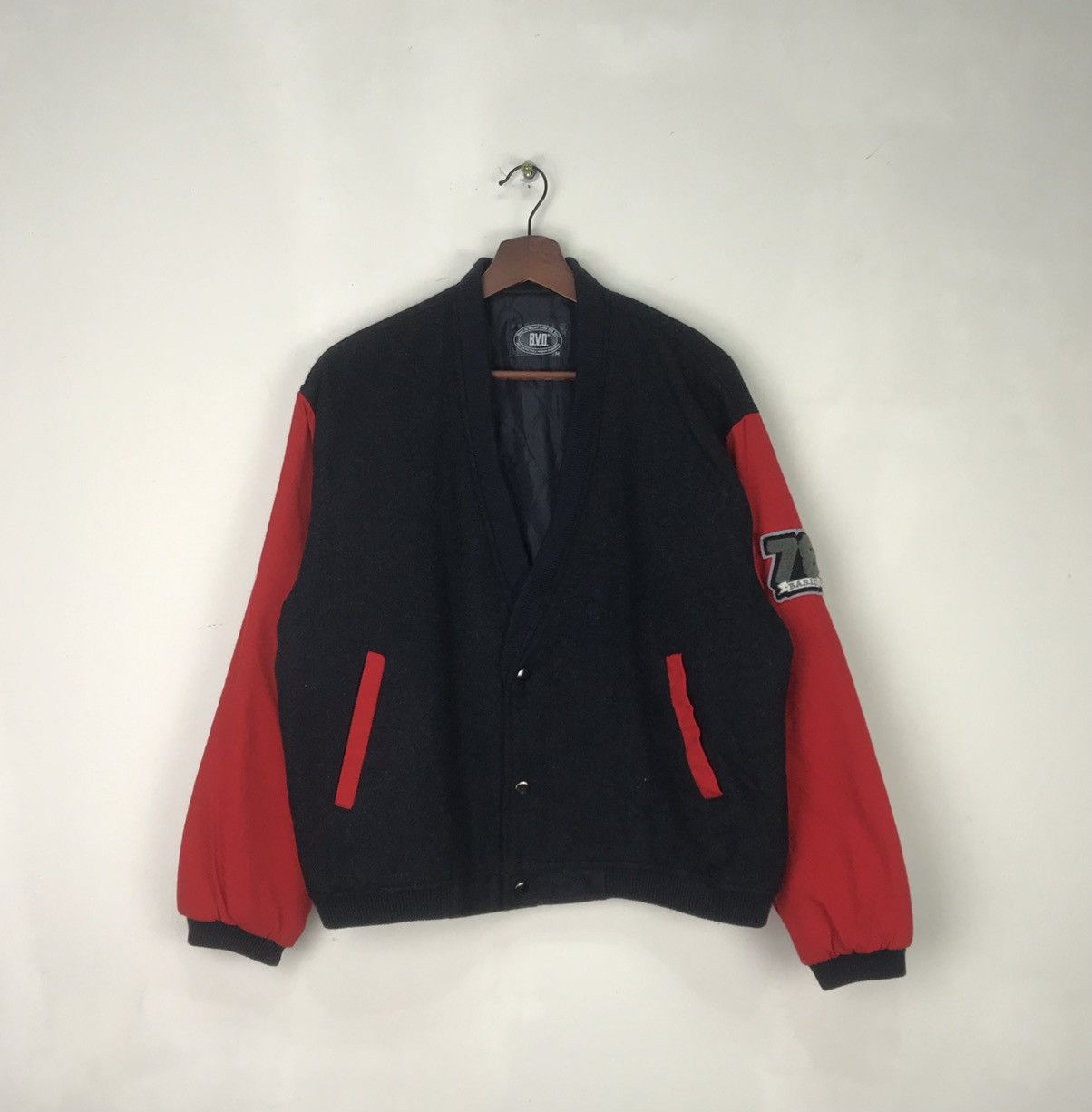 Japanese Brand Vintage 78 BVD varsity wool jacket 78 patches | Grailed