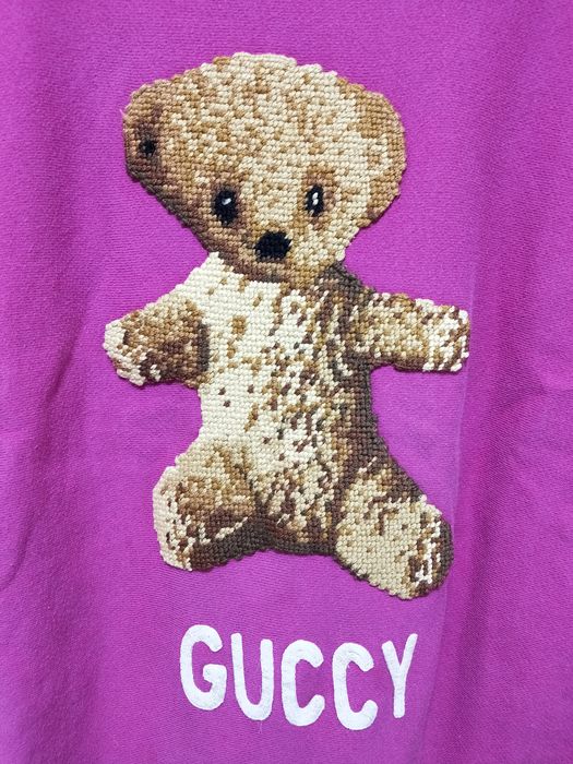 Gucci 'Guccy' Teddy Bear Sweatshirt | Grailed