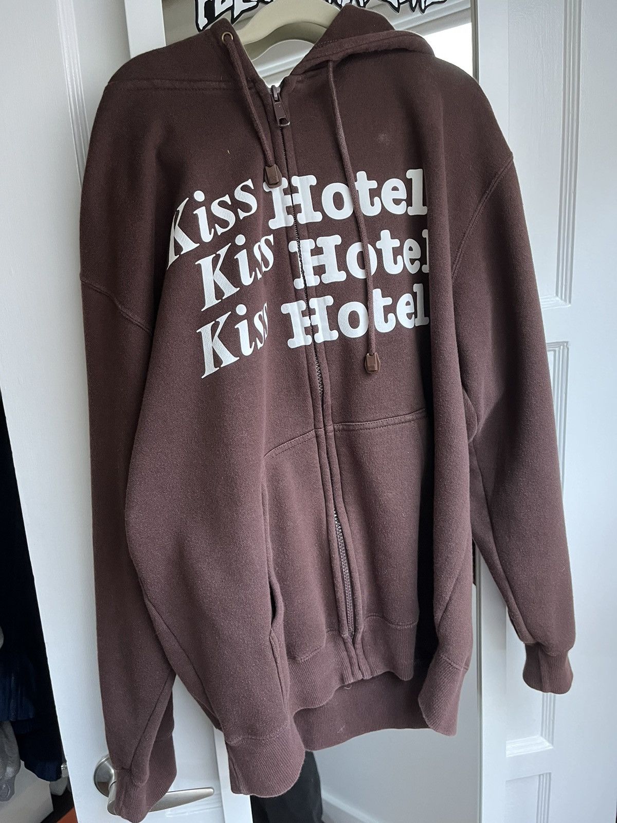 Joy Divizn × Kiss Kiss Hotel Brown Zip Up | Grailed
