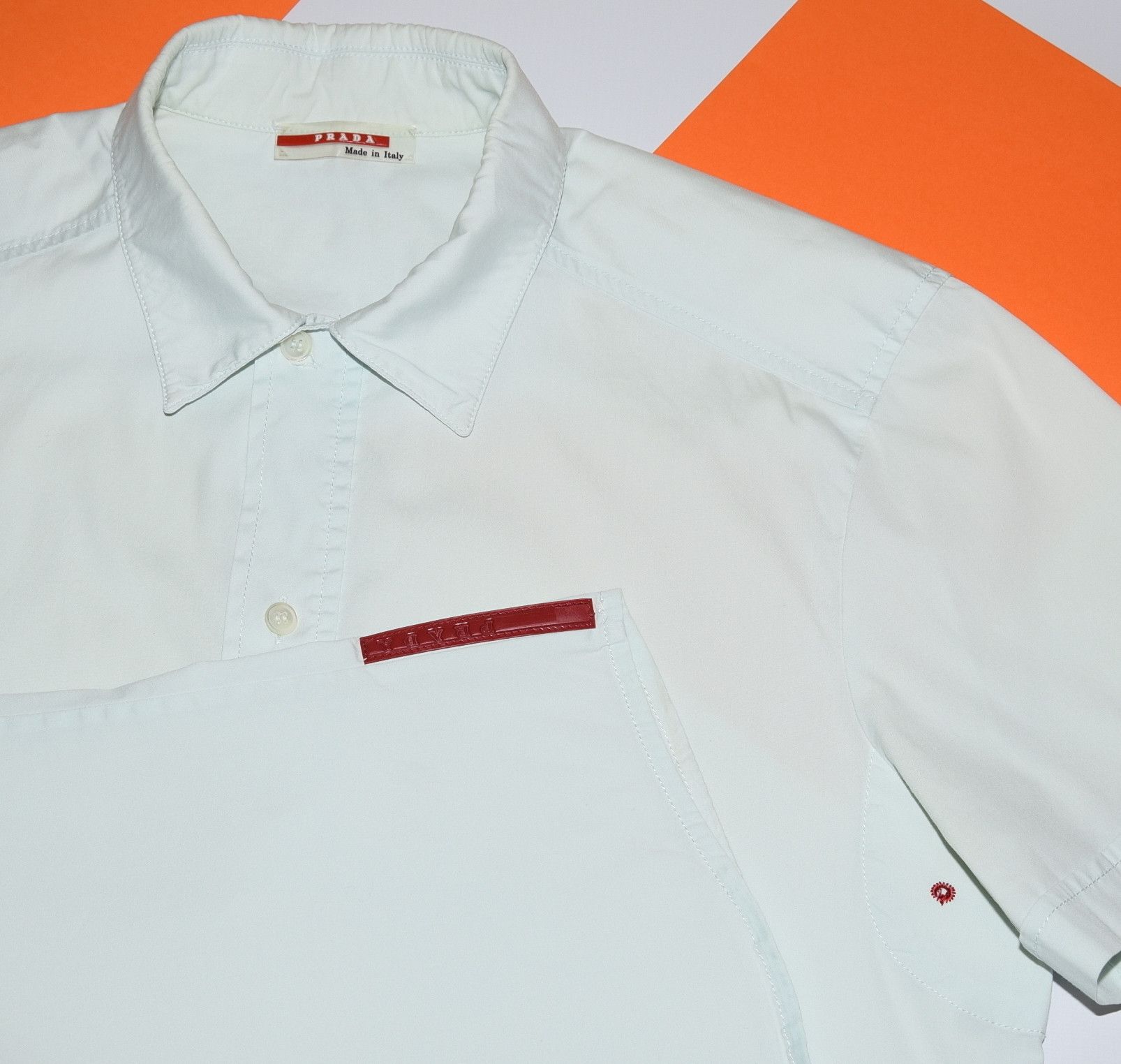 Prada PRADA DESIGNERS SHIRT M(SLIM) / US-S P2P21.2" RED STRIPE | Grailed