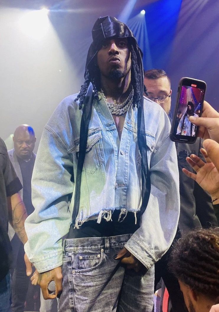 Balenciaga Fall 2022 Carti Deconstructed Denim Jacket Brand New | Grailed